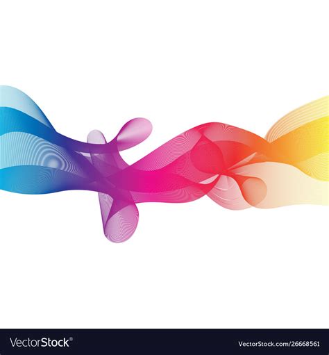Abstract Smooth Color Wave Royalty Free Vector Image