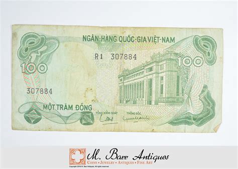 Historic Vietnam Currency Note Great History Property Room