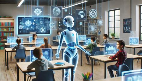 Premium Photo Ai Robot Teachers In Future Classrooms A Glimpse Into Educations Technological