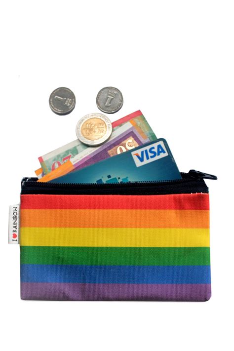 Rainbow Zipper Pouch Colorful Printed Wallet Pride Flag Coin Purse