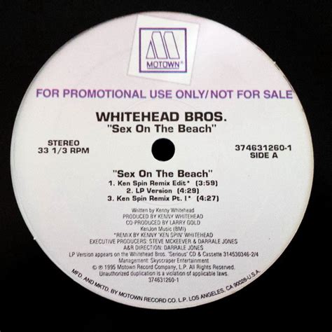 Whitehead Bros Sex On The Beach 1995 Vinyl Discogs