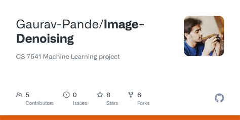 GitHub Gaurav Pande Image Denoising CS Machine Learning Project