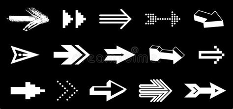 Arrow Symbols Big Set Of Different Shapes Styles And Concepts Cursors For Icons Or Logo