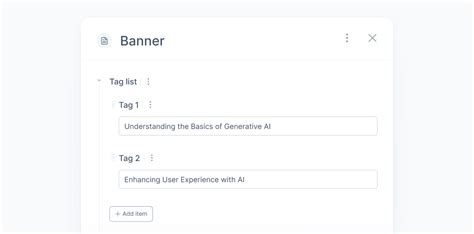List Schema Croct Documentation