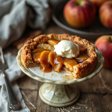 Flaky Caramel Apple Tart Easy Homemade Fall Dessert Recipe