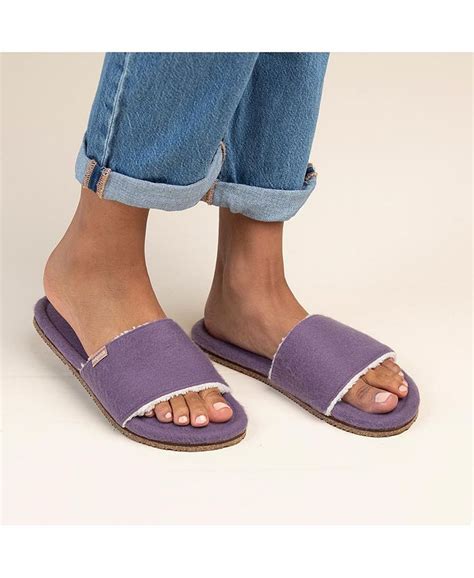Feelgoodz Womens Soft Slide Indoor Outdoor Natural Rubber Sole House