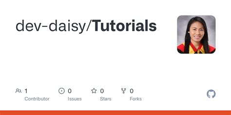 Github Dev Daisy Tutorials
