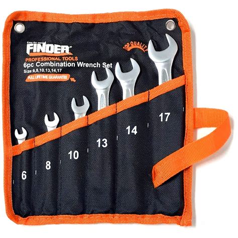 망치·스패너 Finder 파인더 콤비 스패너 6pcs 둘둘말이 롤업 포켓 파우치 1095 오늘의집 쇼핑