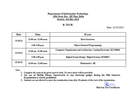 Mid Sem 3 Ii Year It Pdf