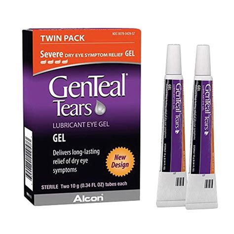 Genteal Lubricant Eye Gel Severe Twin Pack 034 Ounces Each Brickseek