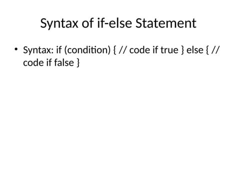 Introduction To Conditional Statementspptx