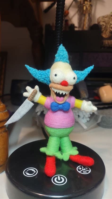 Evil Krusty Doll From The Simpsons R Felting