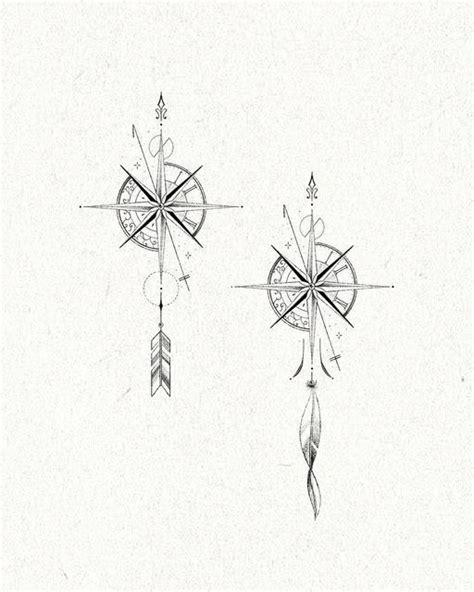 Pin By Priscilla Hutchinson On Boredpanda Feminine Compass Tattoo