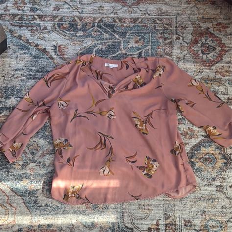 Dr2 Tops Dr2 Mauve Floral Blouse Poshmark