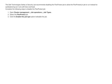Flexprotect Job Configuration Best Practices—dell Storage Solution With Geutebrück G Core