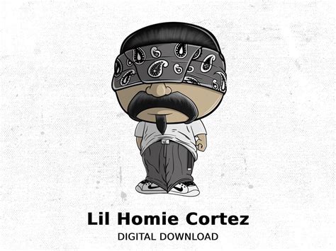 Lil Homie Cortez Digital Art Print Hip Hop Inspired Wall Art Urban
