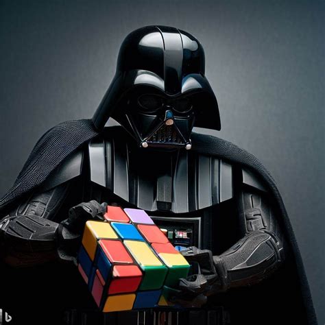 Darth Vader Is Defeated By A Rubik S Cube Bing Image Creator R