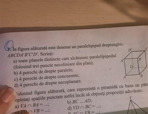 In Figura Alăturată Este Desenat Un Paralelipiped Dreptunghic Abcdabc