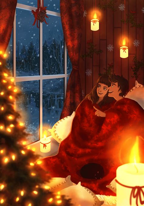 Christmas Anime Girl Aesthetic