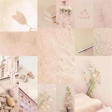 Premium Photo Set Of Trendy Aesthetic Photo Collages Minimalistic