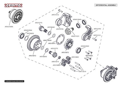 Arrma Granite Blx 4x4 Parts Exploded View 4302v3t2 — Adventure