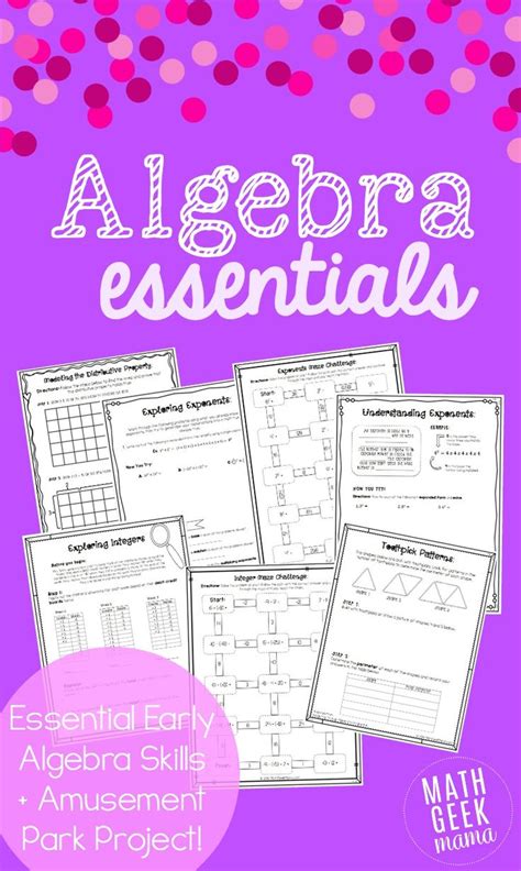 Algebra Essentials Resource Bundle Engaging Lessons Algebra Basics