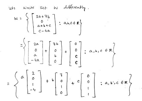 [solved] linear algebra let w be the set of all vectors of the form