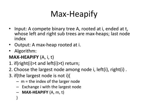 Ppt Design And Analysis Of Algorithms Heapsort Powerpoint