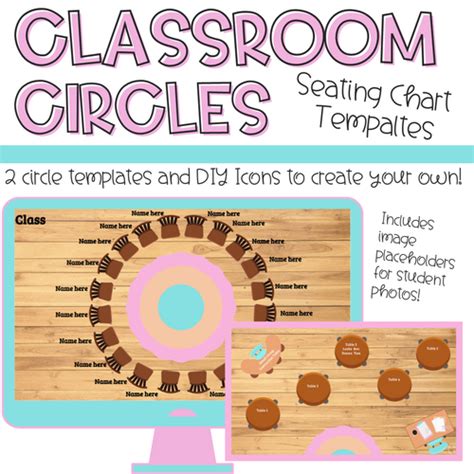 Classroom Circles Seating Chart Template Jess Rehearsal