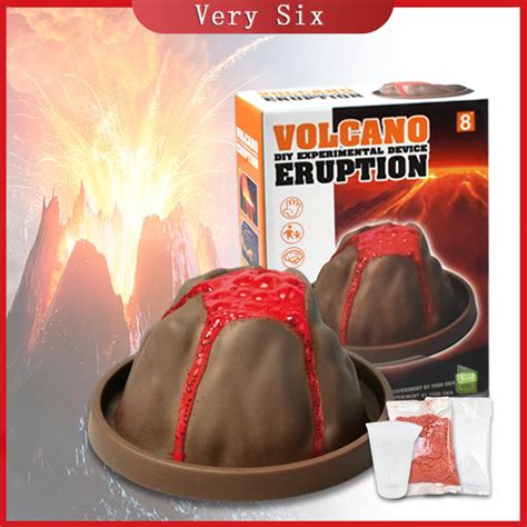 Diy Mini Volcano Eruption Experiment Toy Handmade Volcano Eruption