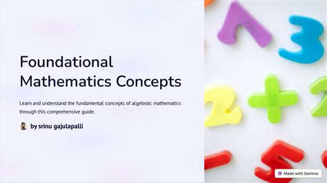Solution Foundational Mathematics Concepts Studypool
