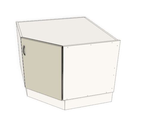 Base Corner 45 Face L Shape Shelf Kitchens Orange