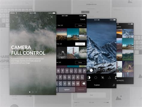 Photo Editing App Ui And Wireframe Kit Sketch Freebie Download Free Resource For Sketch