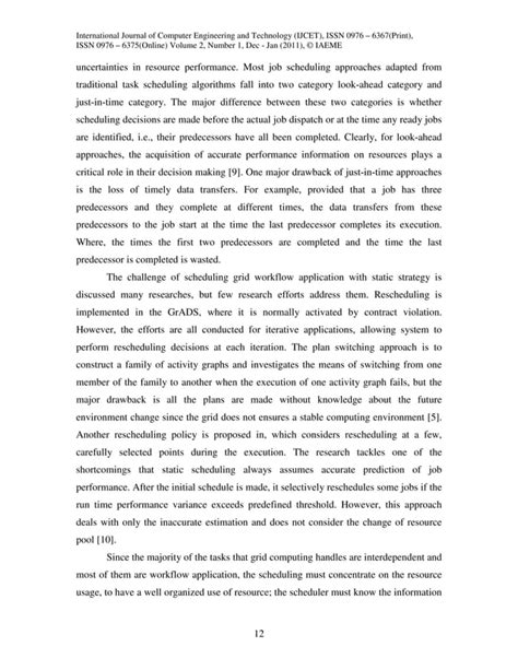 adaptive job scheduling with load balancing for workflow application pdf