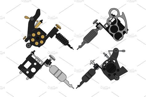 Tattoo Machines Vector Tattoo Machine Chicano Drawings Outline