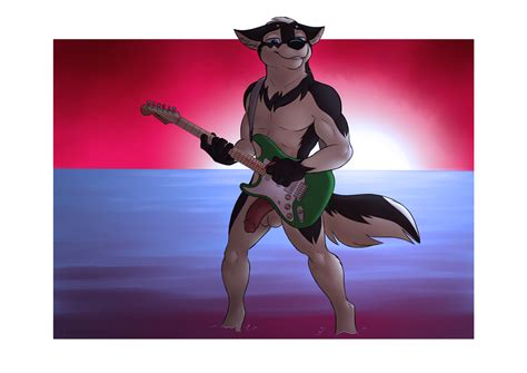 Rule 34 Anthro Beach Canid Canine Canis Domestic Dog Gangstaguru