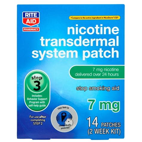 7 Mg Nicotine Patch Equal Many Cigarettes