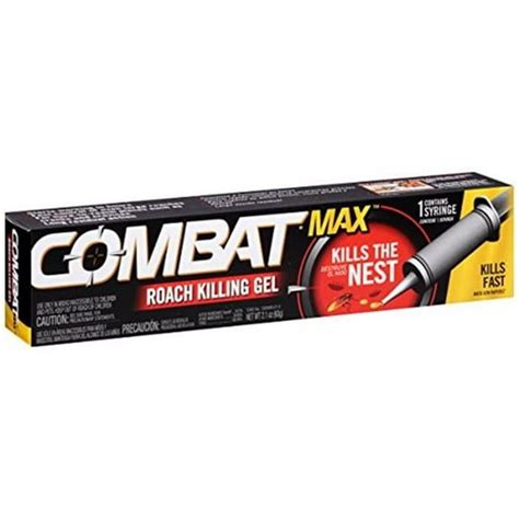 Combat Roach Killing Gel Indoor And Outdoor Use 1 Syringe 211 Oz