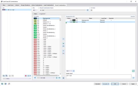 Rfem 6 Automatic Generation Of Loads And Load Combinations