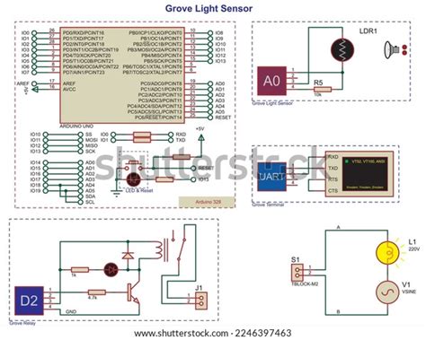 Vector Schematic Diagram Electronic Device On Stock Vector Royalty Free Shutterstock