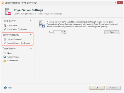 New Feature Secure Gateway SSH Tunnels Royal Apps