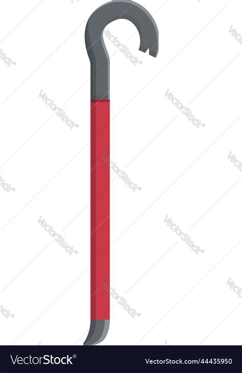 Crowbar Icon Cartoon Hand Construction Royalty Free Vector