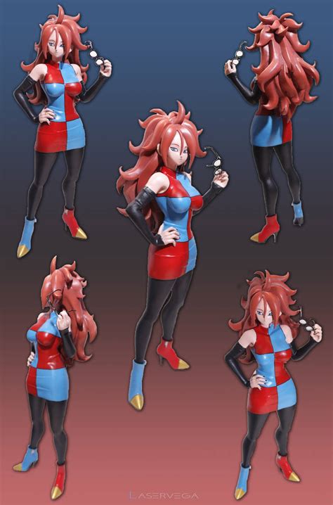 Android 21 Human Form By Laservega On Deviantart