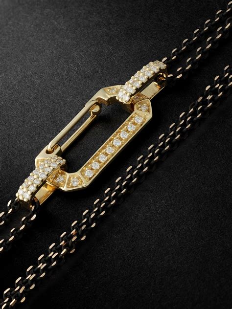 Black Lucy Gold Diamond Bracelet EÉra Mr Porter