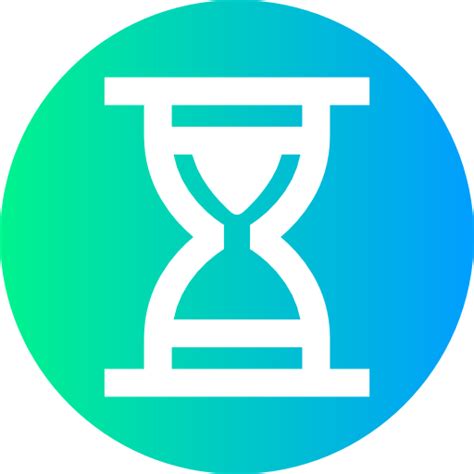 Hourglass Icon Super Basic Straight Circular