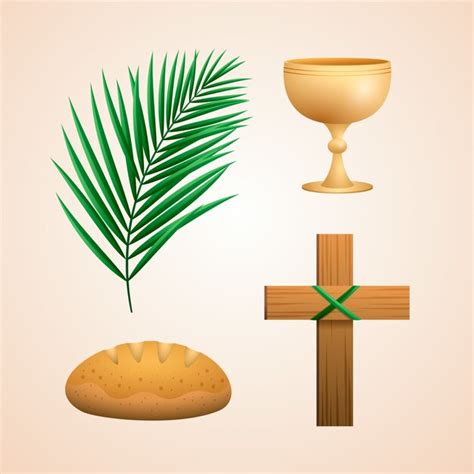 Free Vector Gradient Design Elements Collection For Palm Sunday