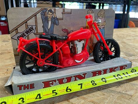 Vintage Gay Toys Processed Plastic 2 Wheeler Motorcycle Toy No 490