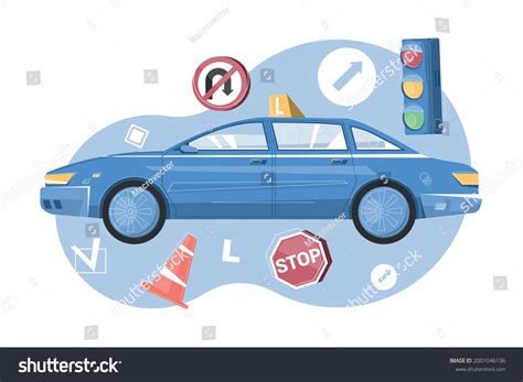 Driving School Composition Over 209 Royalty Free Licensable Stock