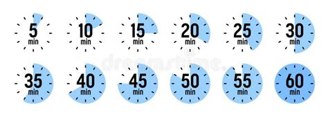 Simple Stopwatch Icons Colorful Chronometer Time Counter With Dial