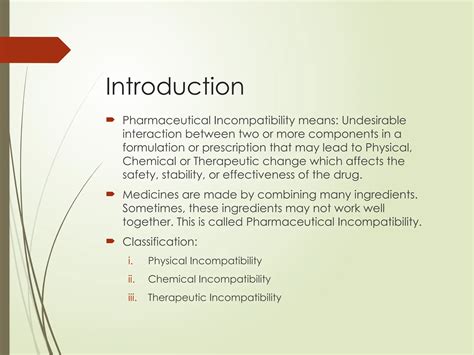 Pharmaceuticalincompatibilitiespptx